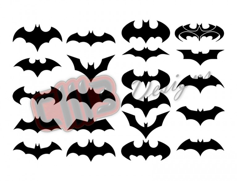 Batman Pack 21 Logos DXF File - DMB Designs