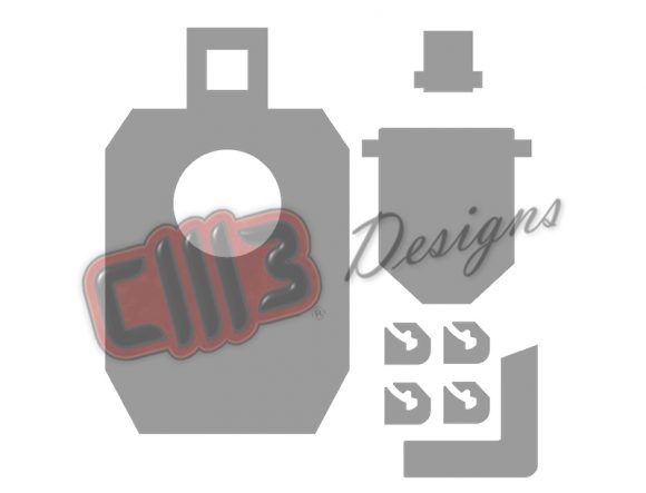 IDPA Shooting Range Reactive Silhouette Targets - DMB Designs